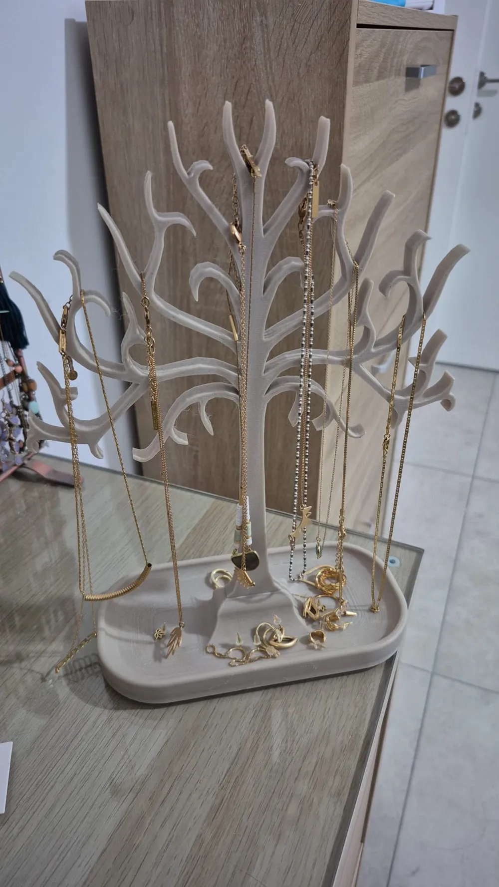 large jewelry tree and tray for necklaces & rings by sapirbm MakerWorld ...