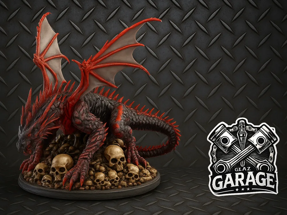 Death Dragon II – Crimson Fury - Free 3D Print Model - MakerWorld