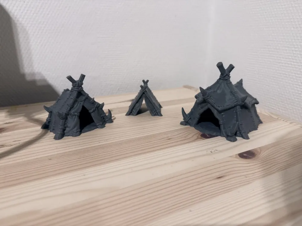 Orc tribal tent - Large - DND terrain - Free 3D Print Model - MakerWorld