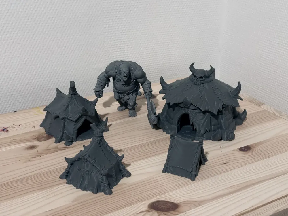 Orc tribal tent - Large - DND terrain - Free 3D Print Model - MakerWorld
