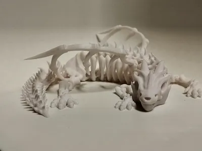 Dragón esquelético articulado por BT3D printing MakerWorld: Descarga Modelos 3D Gratuitos