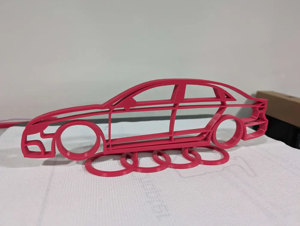 Audi A3 Outline with Stand by bradbender - MakerWorld