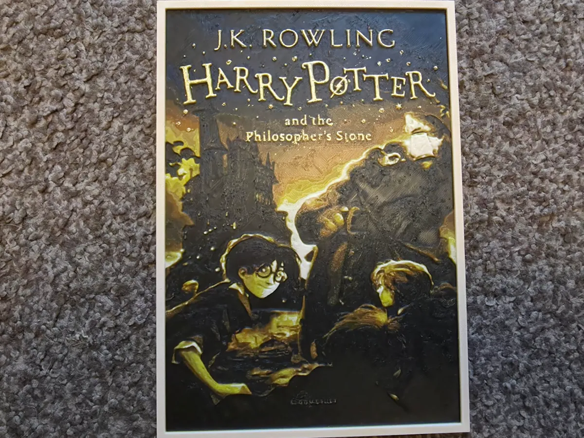 Harry Potter Book #1 Philosophers Stone Hueforge - Free 3D Print Model ...
