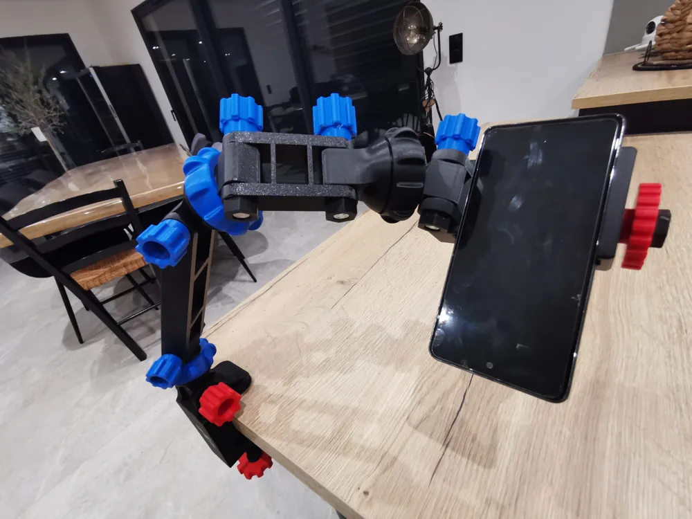articulated ball joint phone holder - Free 3D Print Model - MakerWorld