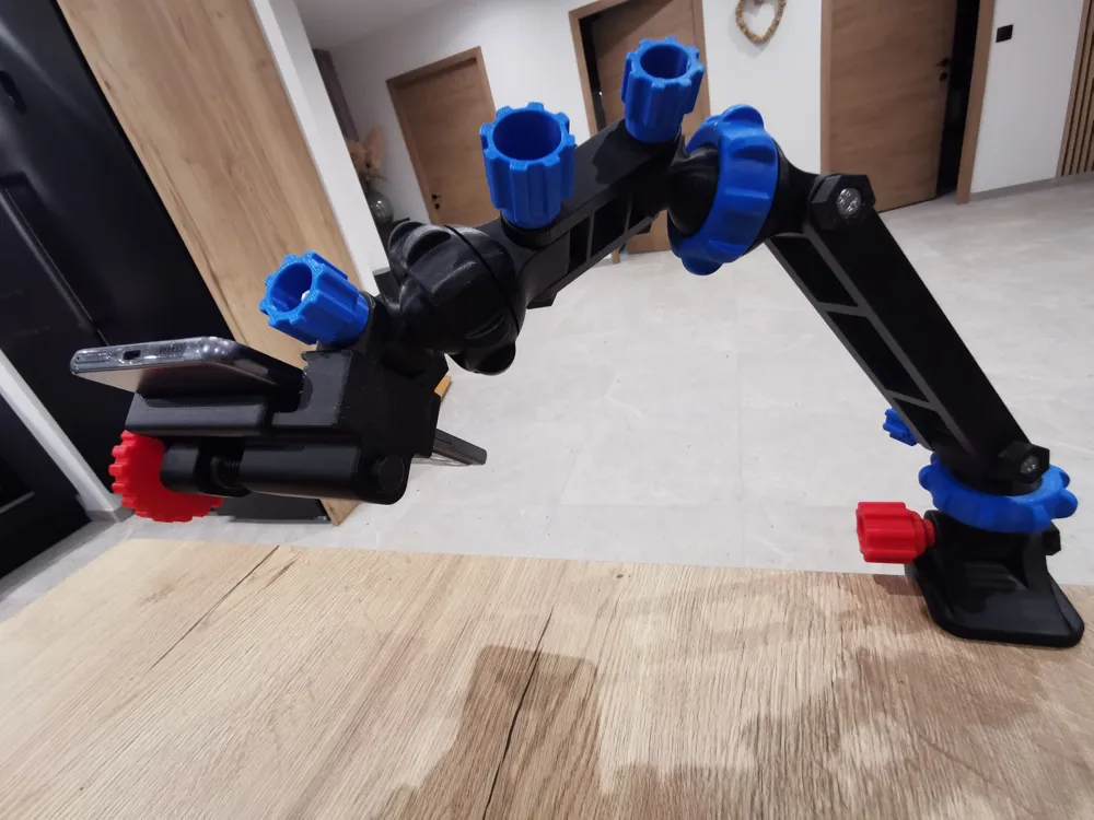 articulated ball joint phone holder - Free 3D Print Model - MakerWorld