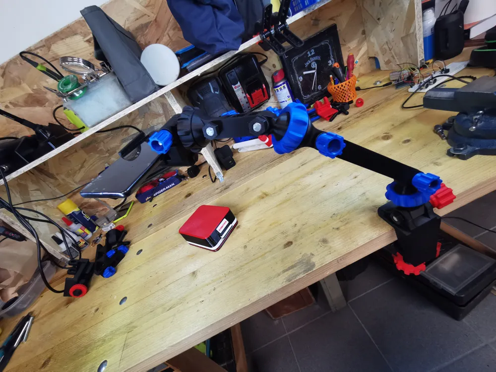 articulated ball joint phone holder - Free 3D Print Model - MakerWorld