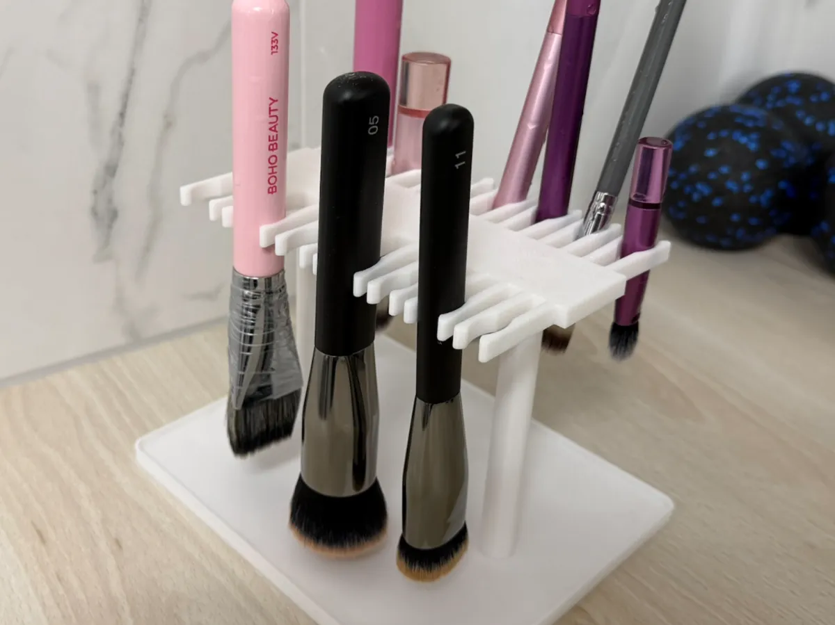 Makeup brush drying stand - Free 3D Print Model - MakerWorld
