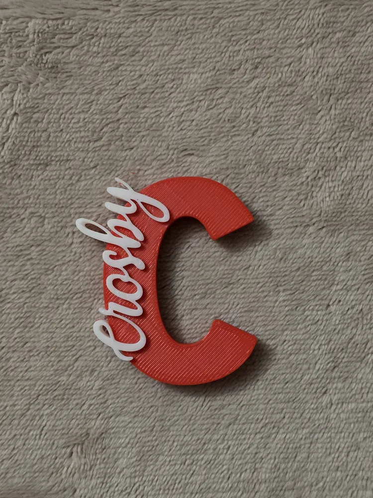 Crosby Name Plate by Serenity2892 MakerWorld: Download Free 3D Models