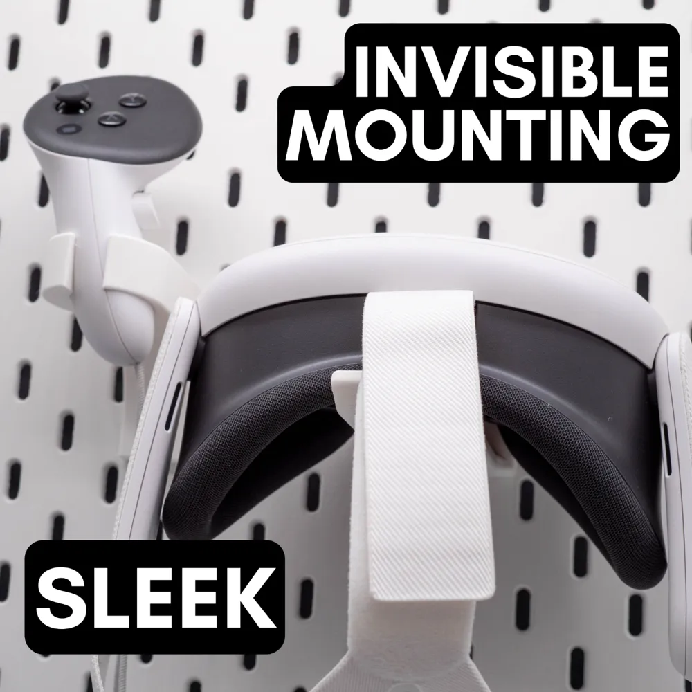 Sleek Quest 3 / 3S Skadis Mount by Timi MakerWorld: Download Free 3D Models