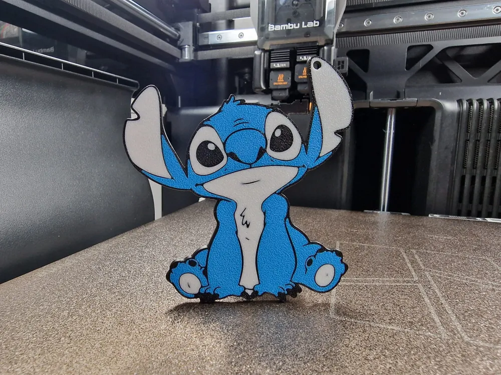 Stitch Keychain Version - HIGH DEFINITION - Free 3D Print Model ...
