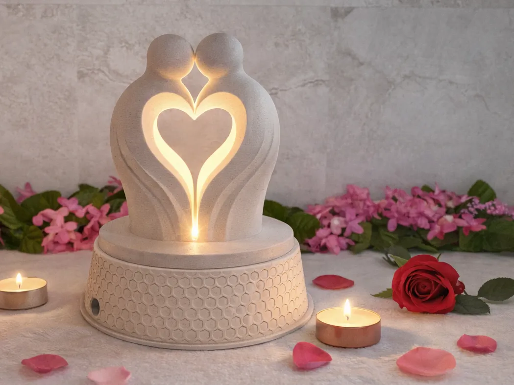 Heartlight Embrace Lantern - Free 3D Print Model - MakerWorld