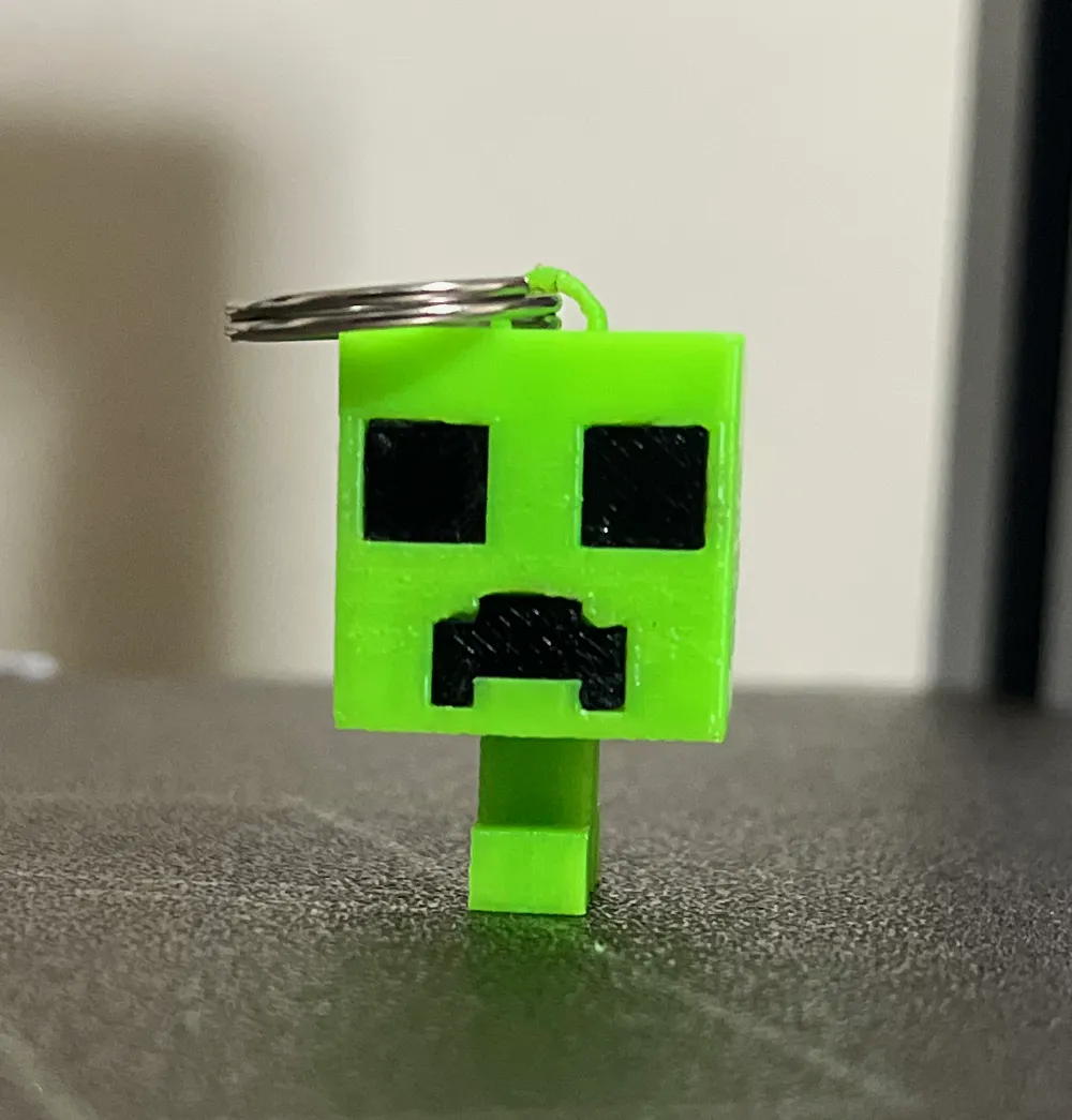 Minecraft Creeper Baby Keychain Chibi - No AMS by 3Z3D MakerWorld ...