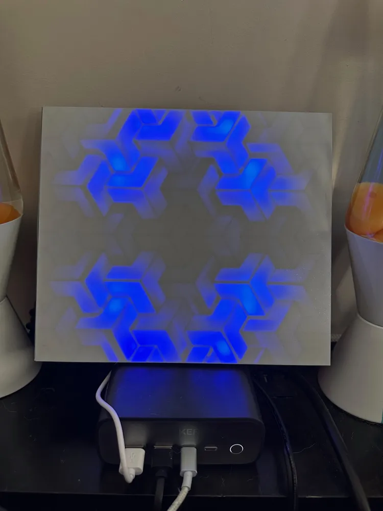 Wobble Led Square by shermane MakerWorld: Download Free 3D Models