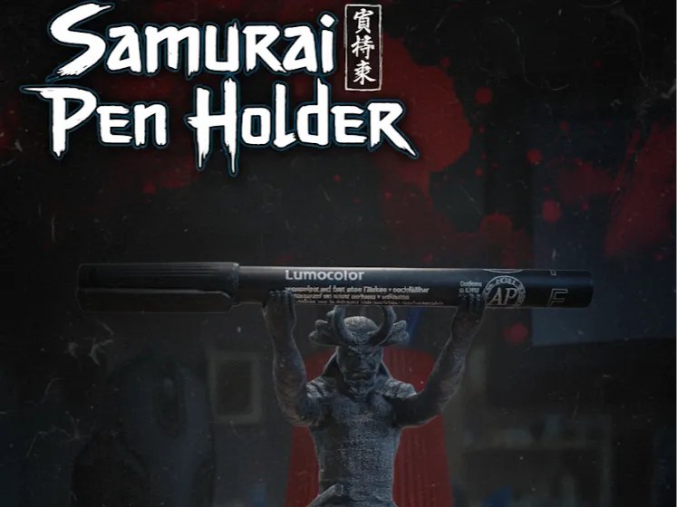 Samurai Pen Holder by Luca Ciardiello MakerWorld: Download Free 3D Models