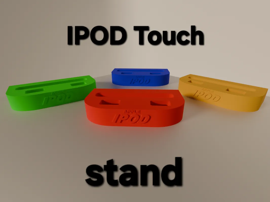 IPOD touch stand (sound amplification) - Free 3D Print Model - MakerWorld