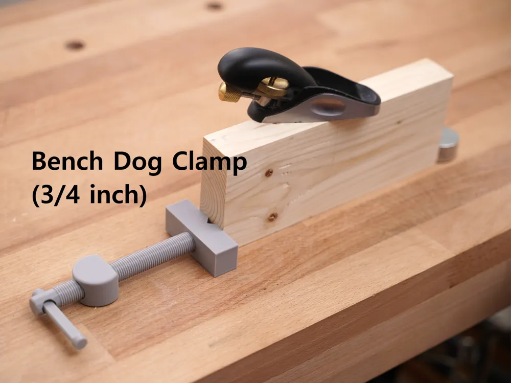 Bench Dog Clamp (3/4 inch / 19.05 mm) by jerf - MakerWorld