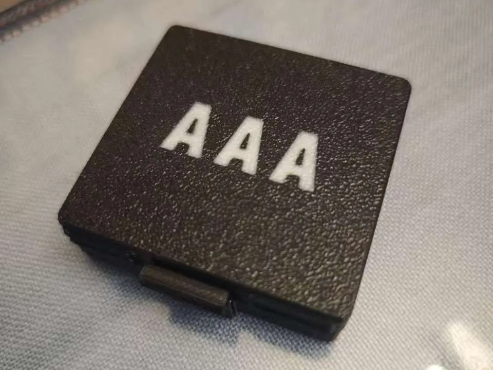 Caixa de pilhas AAA - 4 unidades - Impressão em peça única - Modelo ...