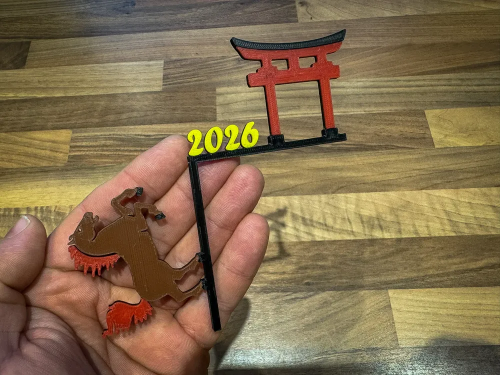 Fire Horse / Torii / 2026 - Light switch etc. - Free 3D Print Model ...