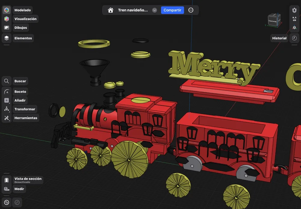 Merry Christmas Train /No AMS by Marlon Delgado MakerWorld: Download ...
