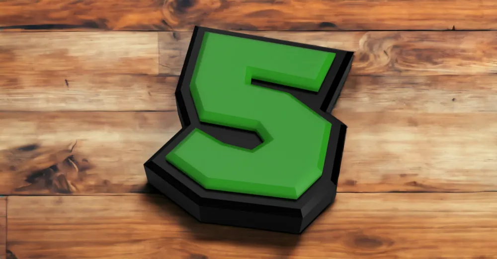 Number 5 Super Mario by FM3DPrints - MakerWorld