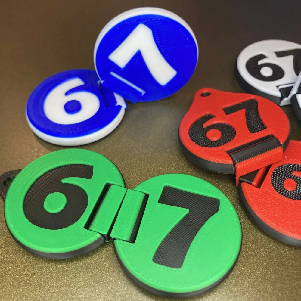 67 Slider and Flip Fidget + Keychain (35 mins) - Free 3D Print Model ...