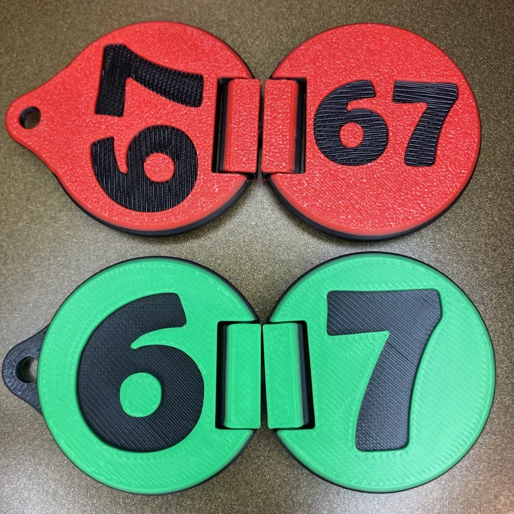 67 Slider and Flip Fidget + Keychain (35 mins) - Free 3D Print Model ...