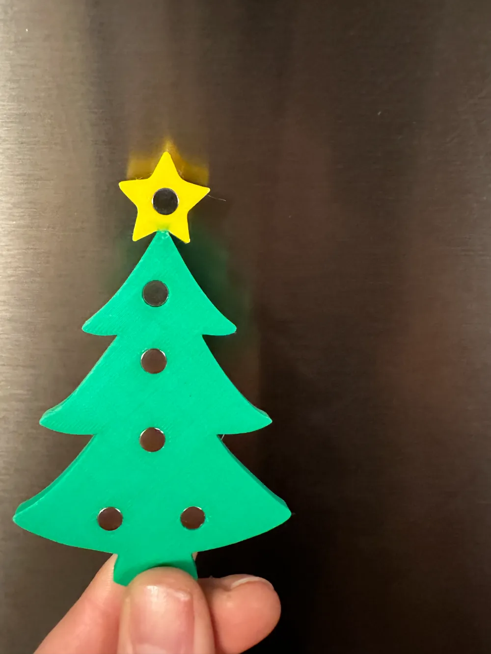 Christmas Tree Magnet using 6x2mm Magnets by thetwizt - MakerWorld