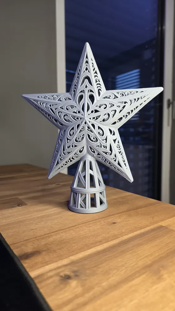 Filigree Star Christmas Tree Topper by Cosa_93 MakerWorld: Download ...