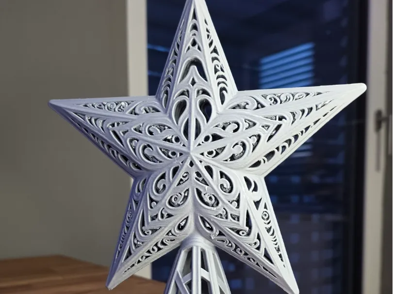 Filigree Star Christmas Tree Topper by Cosa_93 MakerWorld: Download ...