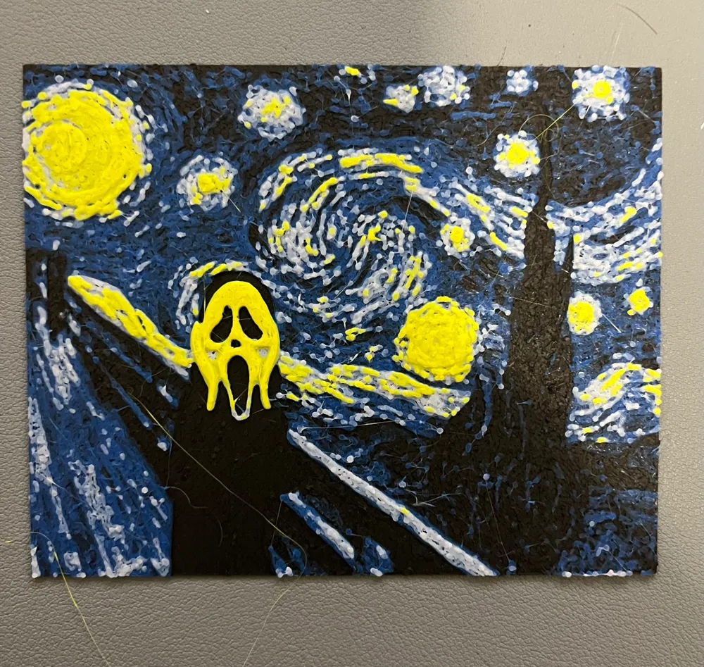 Ghostface - The starry night - Skrik / Van Gogh Munch - art HueForge by ...