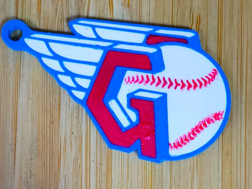 Cleveland Guardians Keychain by diogooreisMakerWorld: Download Free 3D ...