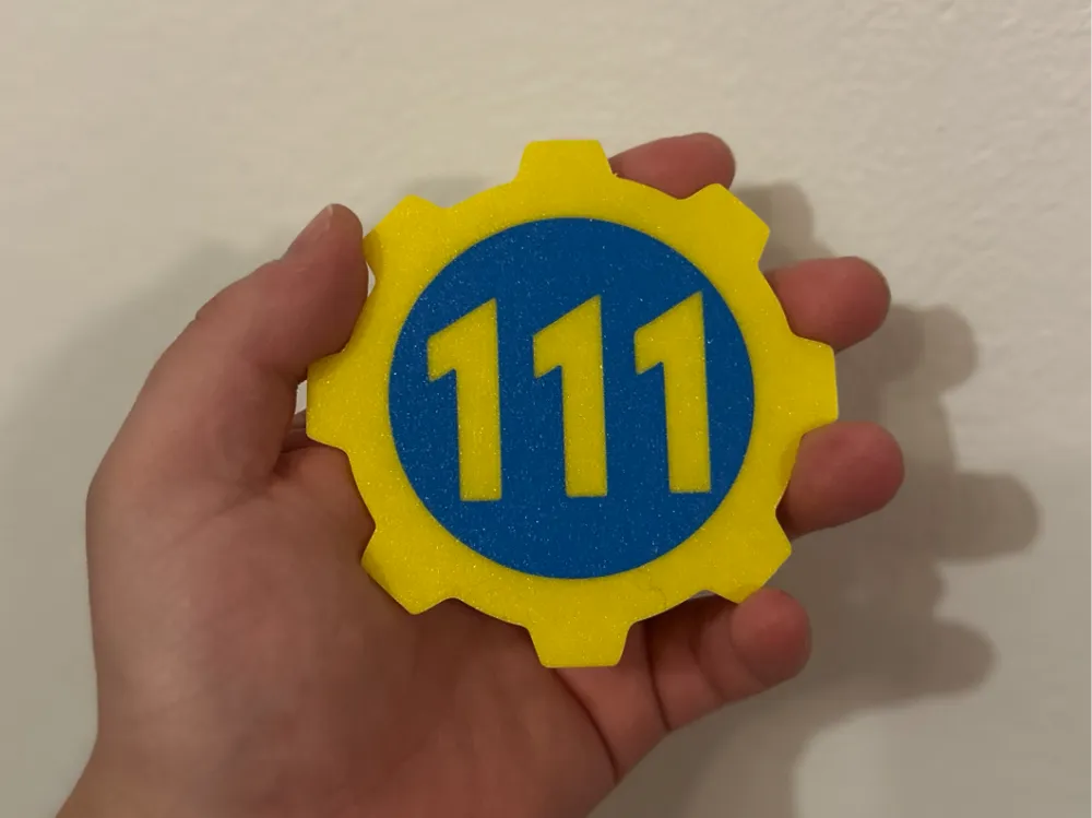 Vault 111 Fallout Gear Coaster by ShadowTouch - MakerWorld