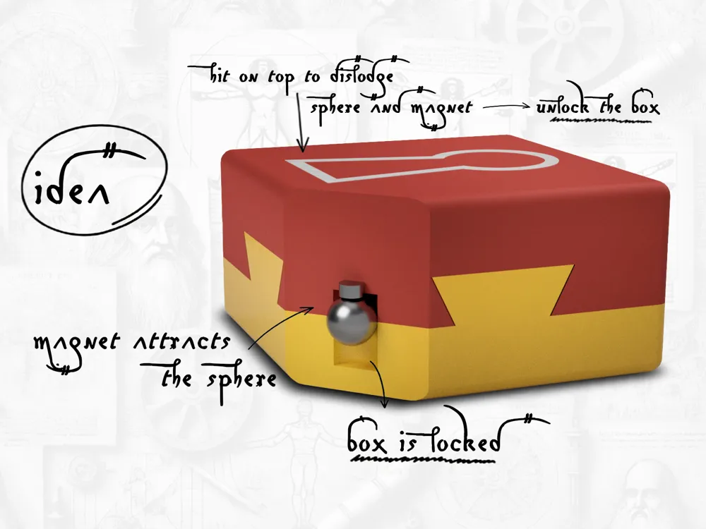 Leonardo Da Vinci's "Dovetail Lock Box" by GENERA 3D MODEL ART - MakerWorld