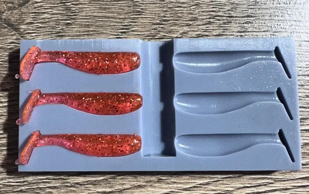 Moules à shads souples 4, 5, 6 cm - Appâts de pêche à fabriquer soi ...