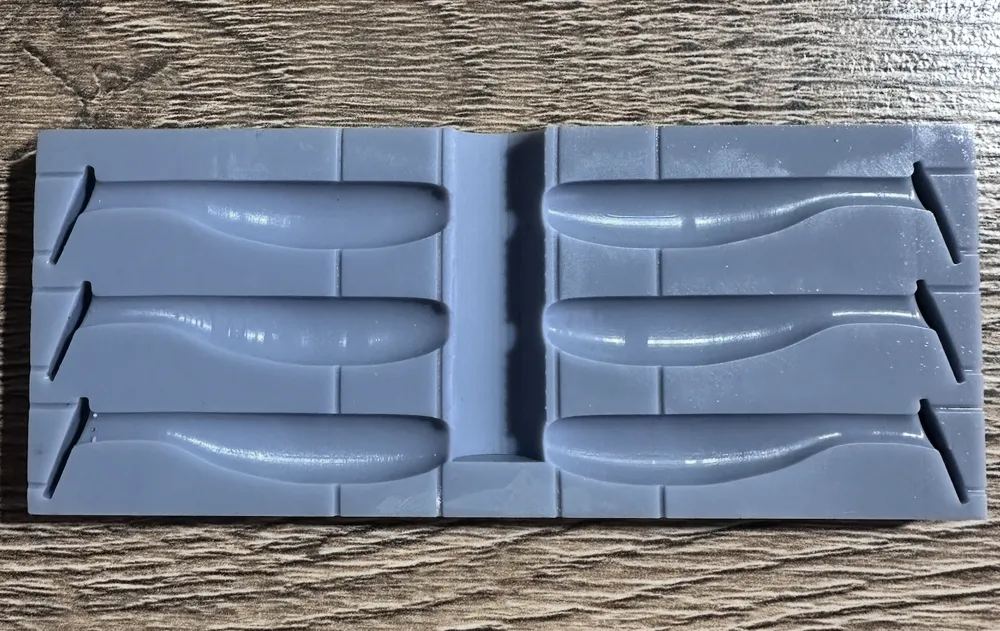 Moules à shads souples 4, 5, 6 cm - Appâts de pêche à fabriquer soi ...