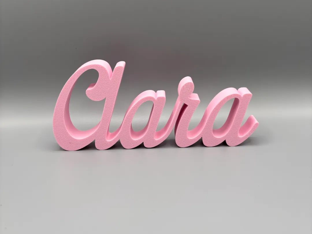 Clara's name - Free 3D Print Model - MakerWorld
