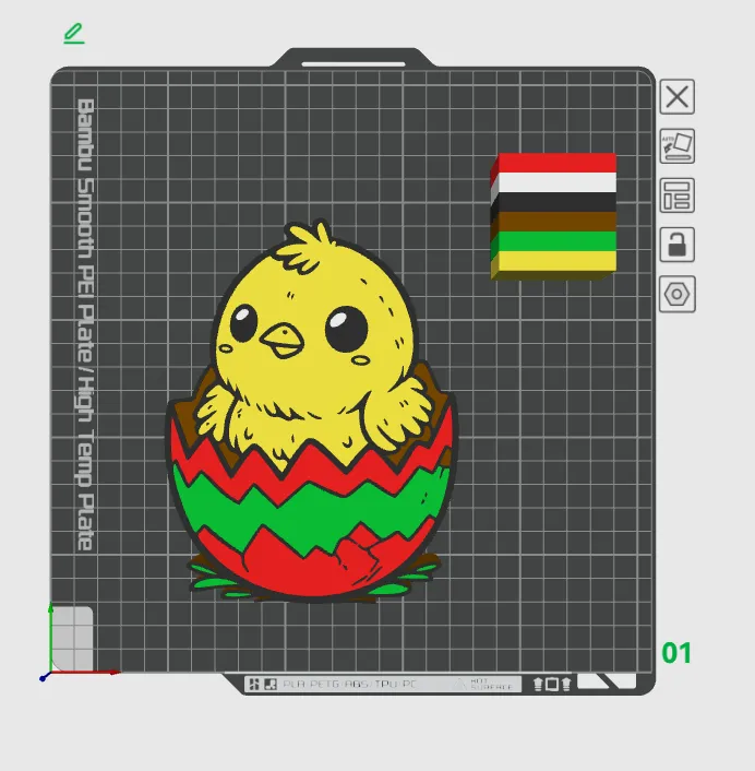 Easter Chick BBW soap Dispenser - Free 3D Print Model - MakerWorld