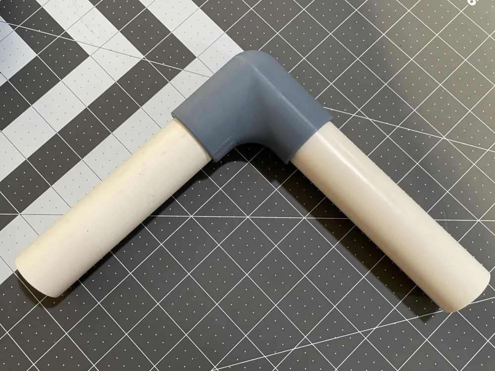 1 Inch PVC Pipe 90 Degree Elbow Connector by ritco MakerWorld: Download ...