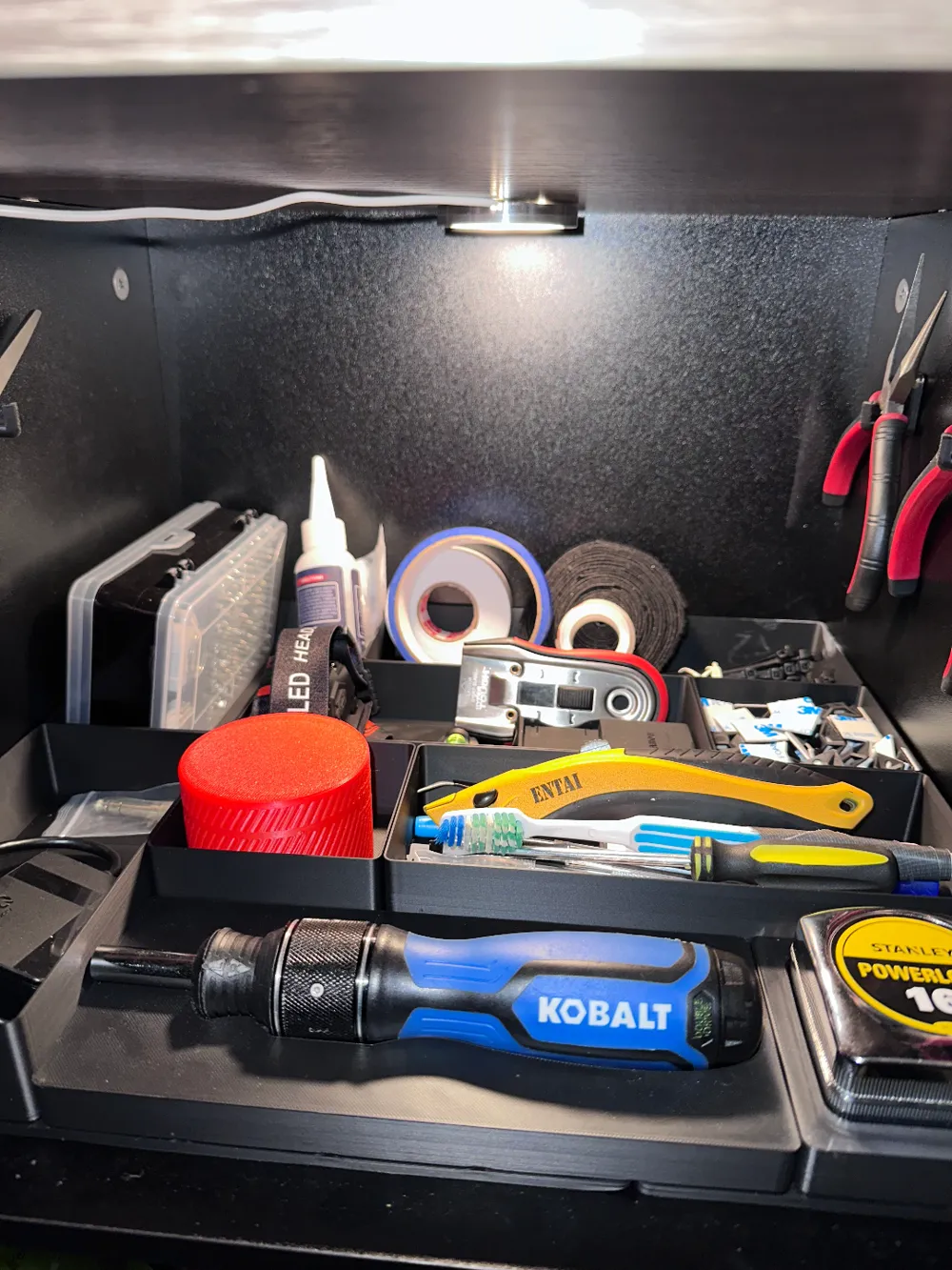 Kobalt Screwdriver Gridfinity 5x2 Bin by RommeThePrinter - MakerWorld