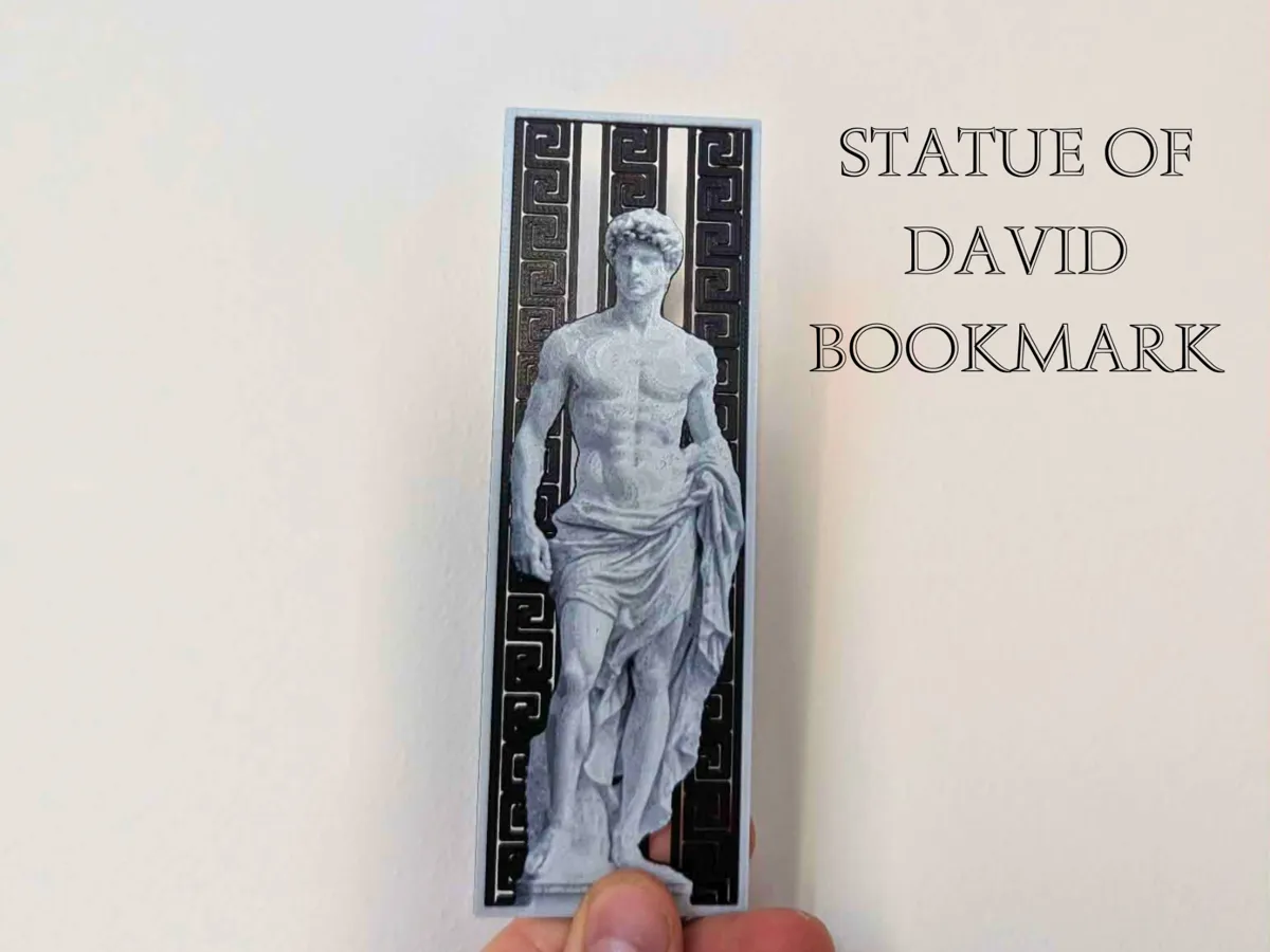 Statue of David Bookmark - Free 3D Print Model - MakerWorld