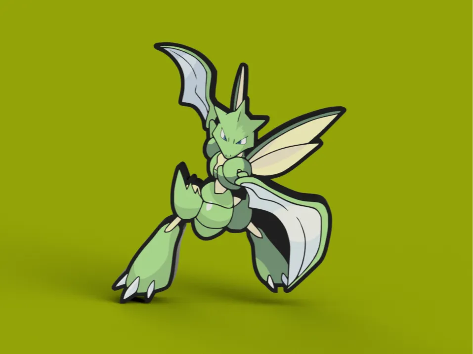 Scyther Lightbox by SitseroMakerWorld: Download Free 3D Models