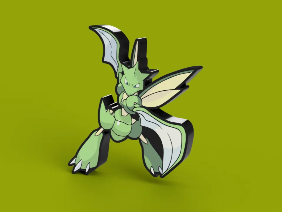 Scyther Lightbox by Sitsero - MakerWorld