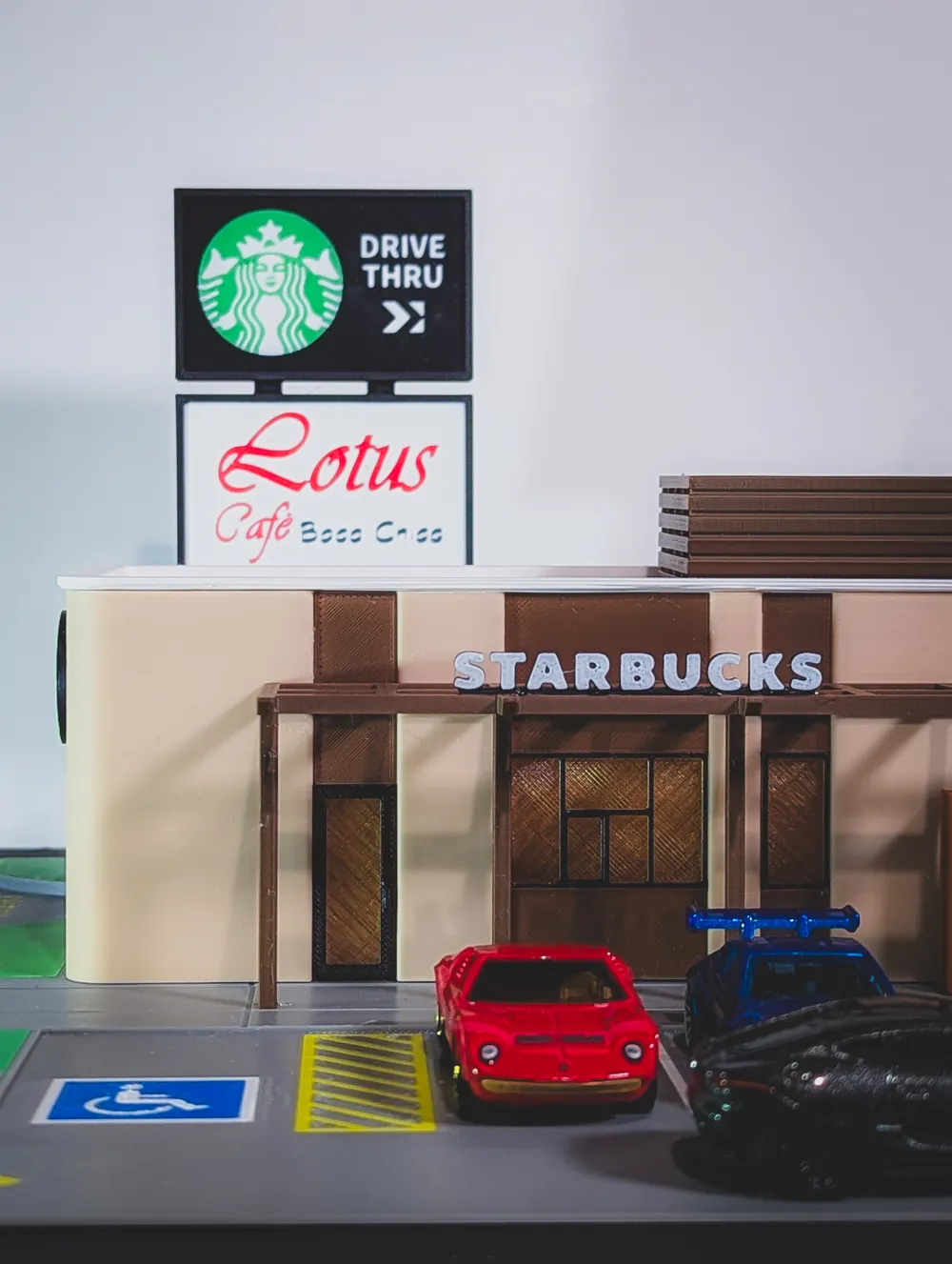 Starbucks Model Set - 1:64 Scale Diorama - Free 3D Print Model - MakerWorld