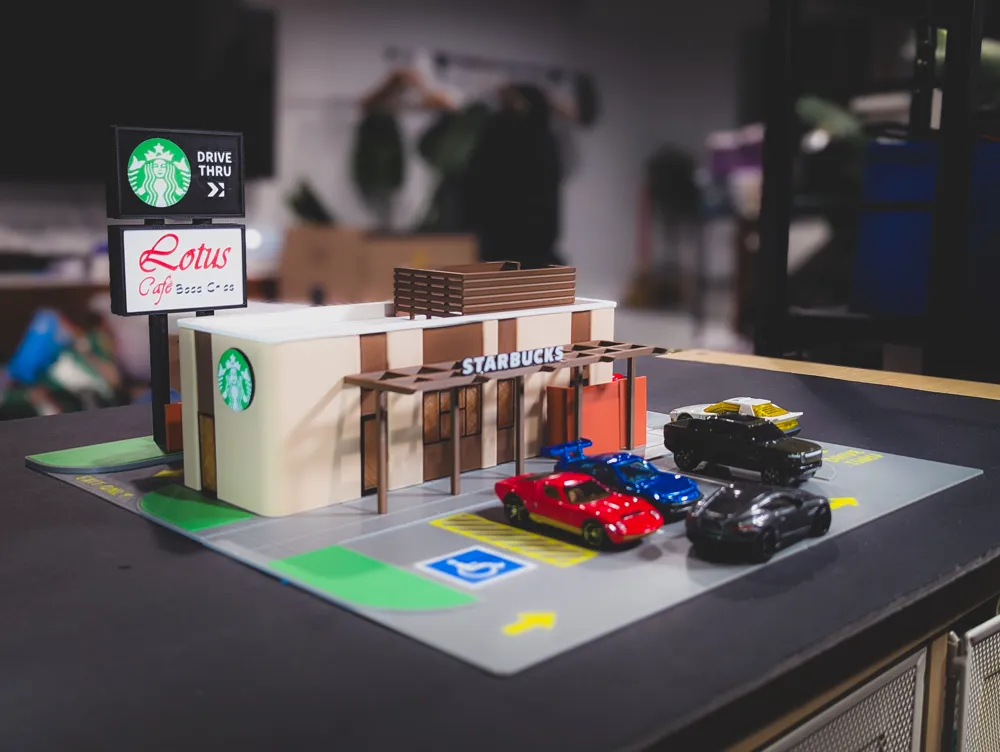 Starbucks Model Set - 1:64 Scale Diorama - Free 3D Print Model - MakerWorld