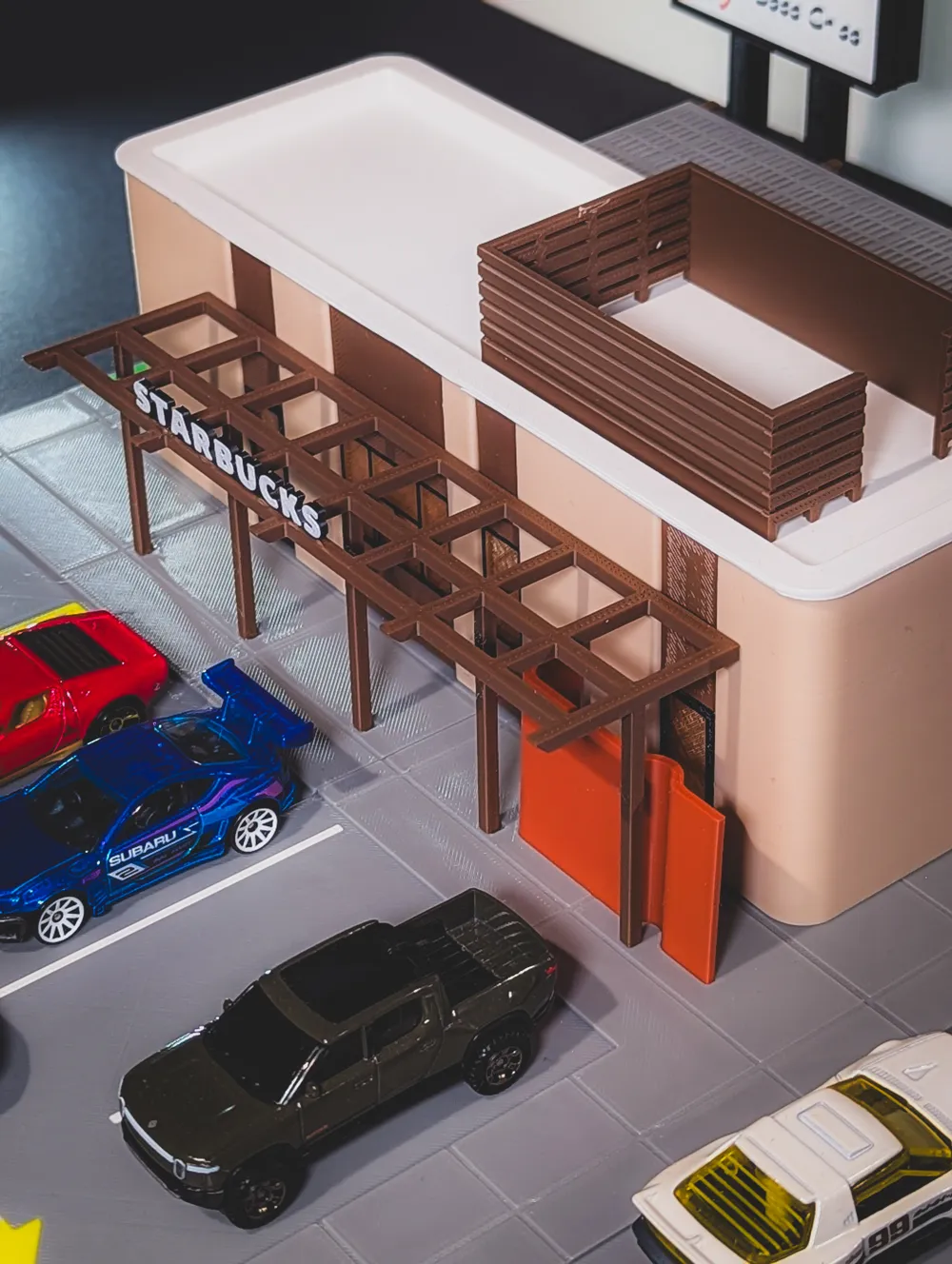Starbucks Model Set - 1:64 Scale Diorama - Free 3D Print Model - MakerWorld