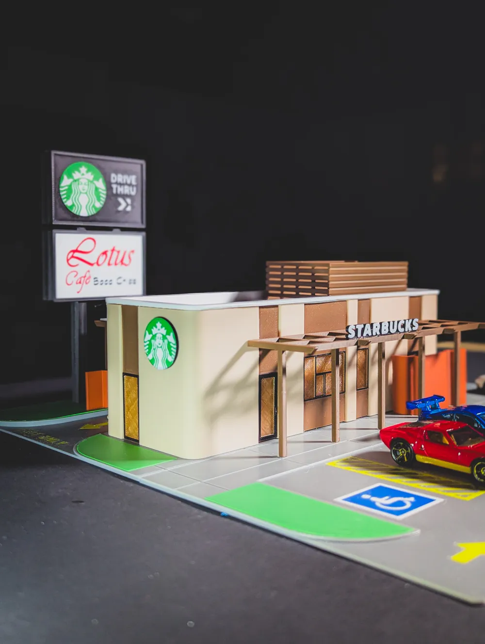 Starbucks Model Set - 1:64 Scale Diorama - Free 3D Print Model - MakerWorld
