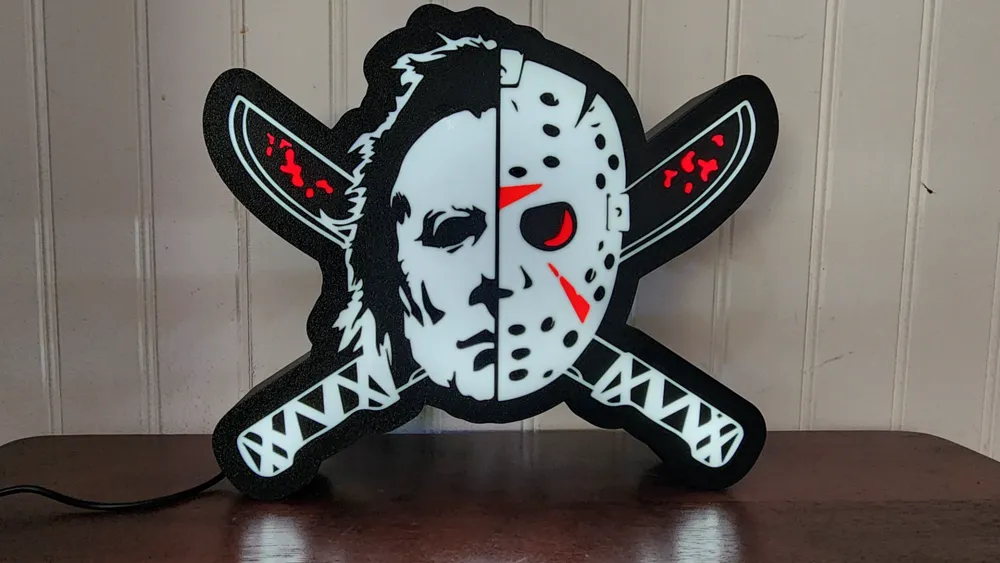 Michael Myers and Jason LED Light Box by MayHem - MakerWorld