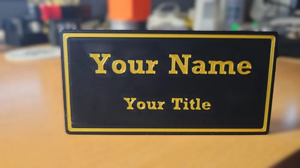 Desk name and company plate by DaViNcHi MakerWorld: Download Free 3D Models