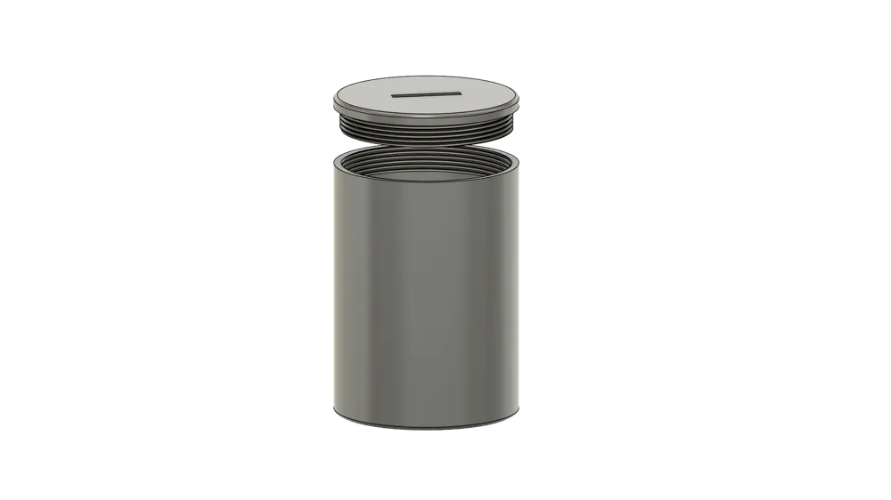 Cylindrical piggy bank by sancris MakerWorld: Download Free 3D Models