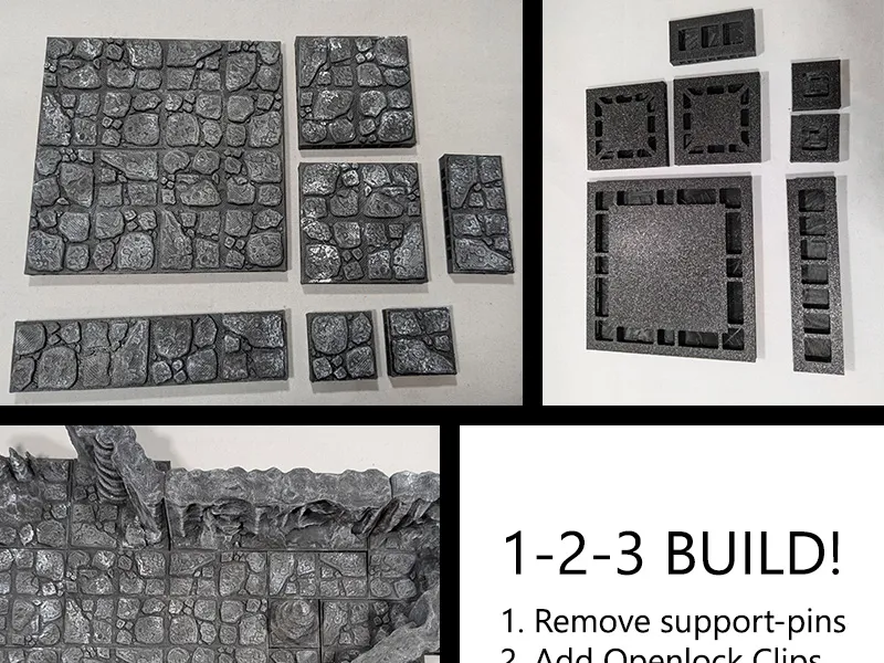 Cave tiles (OpenLOCK system) - Free 3D Print Model - MakerWorld